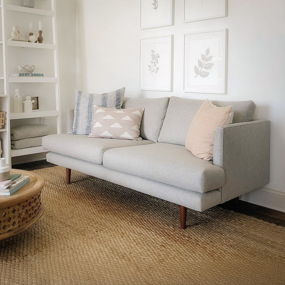 Anne Sofa | 2 Seater | Down-feather Back Cushion (5.6 feet) | Removabl