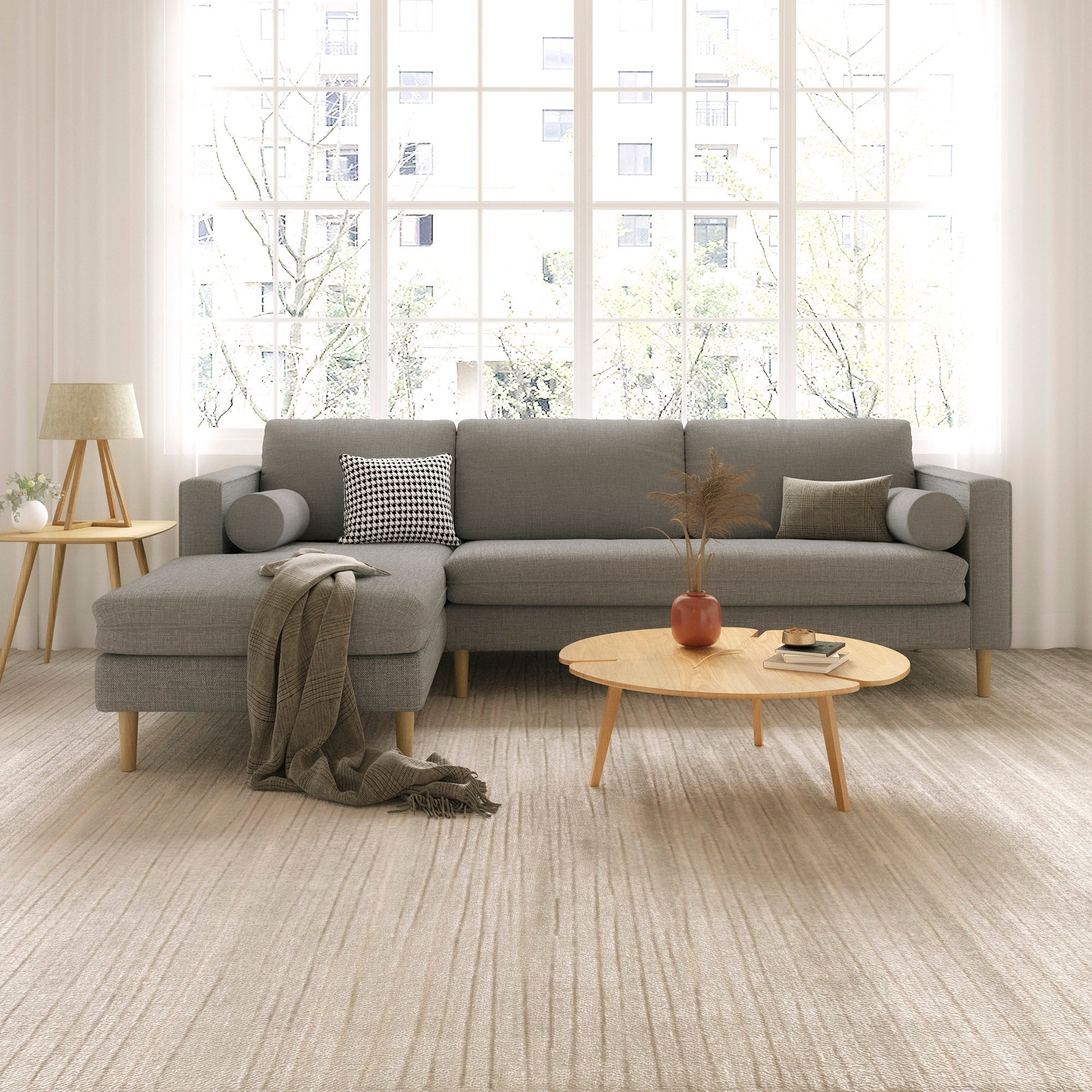 Palo Sofa - Sectional | L Shaped Fabric Sofa | Pelican Essentials