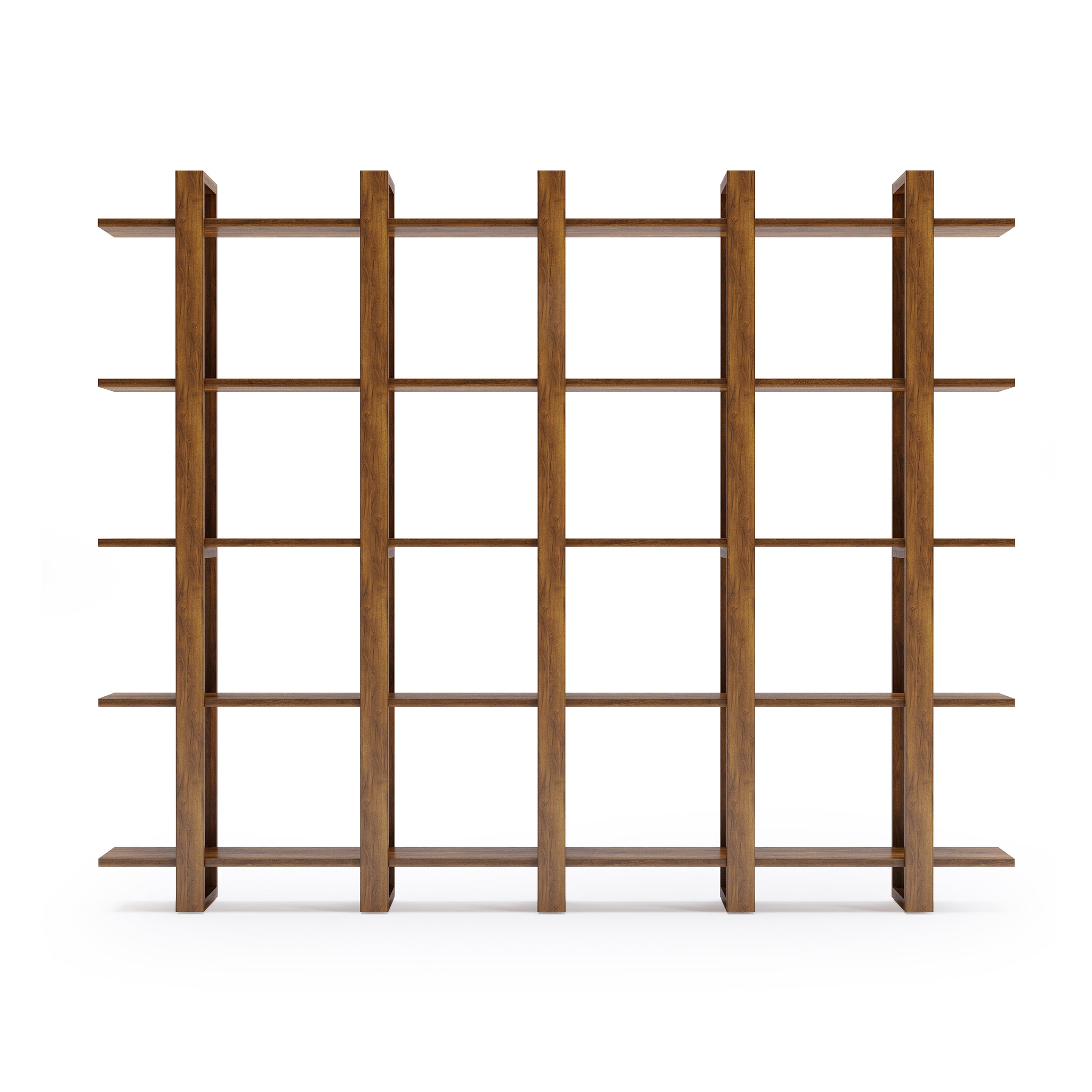 Harmony Single Shelf/Bookcase - 83" - Solid Teak Wood
