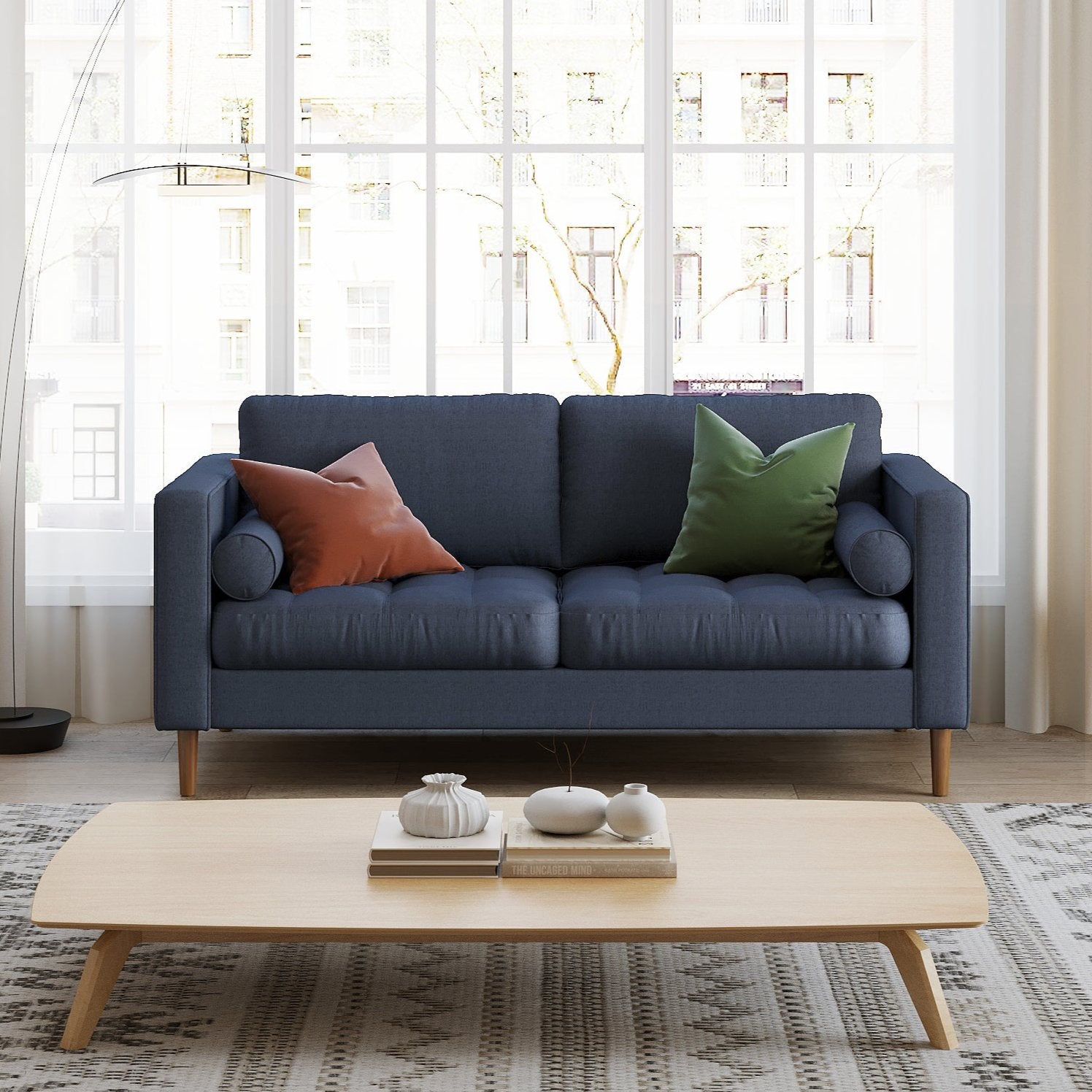 Palo Sofa - 2.5 Seater | Tufted Fabric | Pelican Essentials