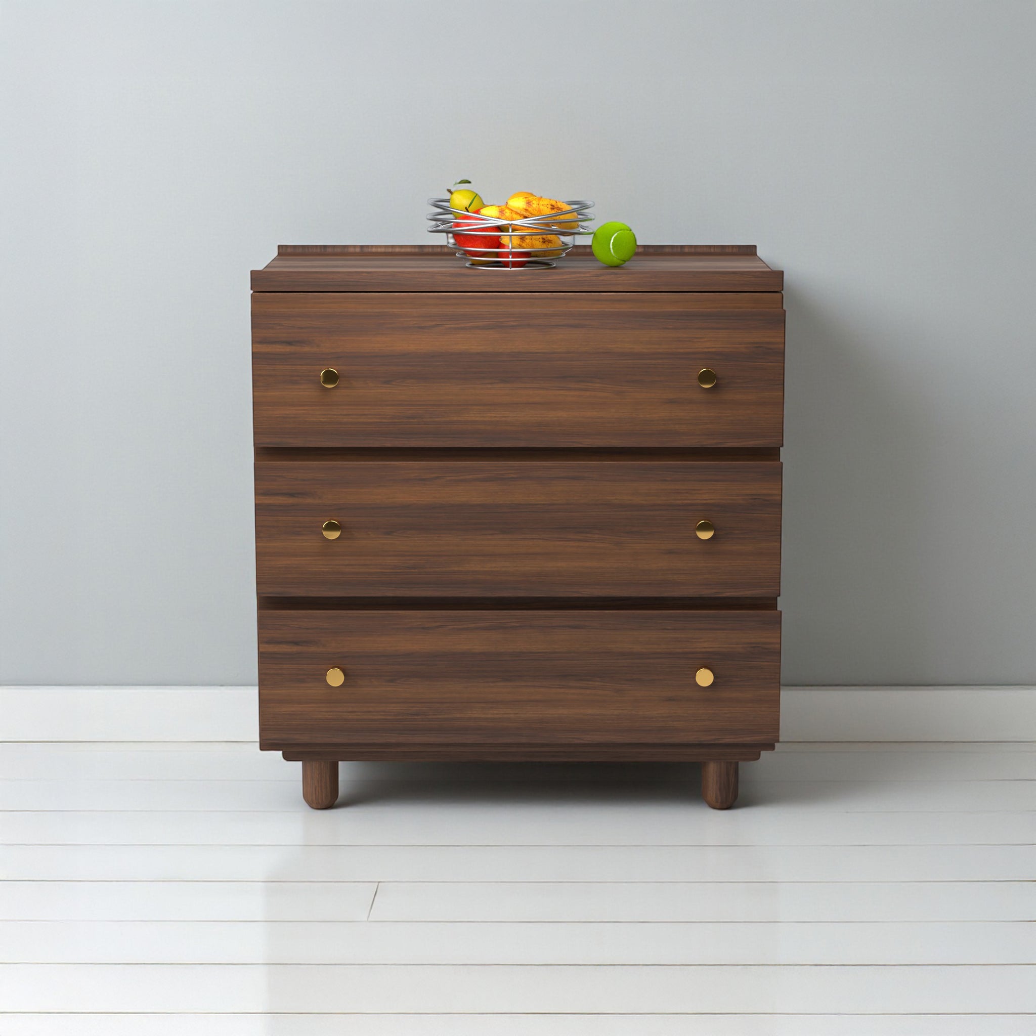 Stava Modular Drawer System | Solid Walnut/Teak/Oak Wood (3x1) | 3 Fee