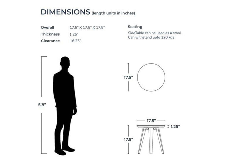 Teak Wood Side Table - Side Table | Pelican Essentials.com